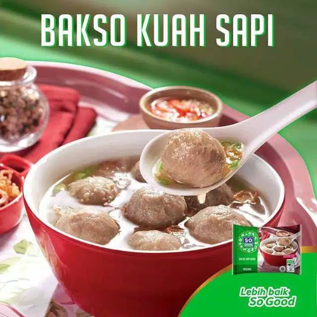 Jual So Good Baso Sapi Kuah 8s 120Gram frozen food | Shopee Indonesia