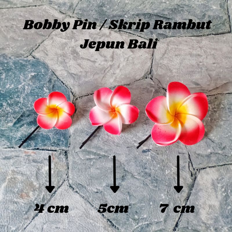 Jual CRAFTDEWATA Bobby Pin Bunga Jepun Bali Minimal Order 5 pcs Jepit ...