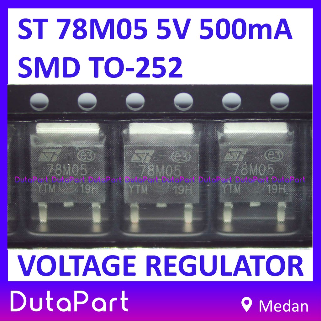 Jual 78M05 7805 5V 0.5A 500mA SMD ST VOLTAGE REGULATOR TO-252 | Shopee ...