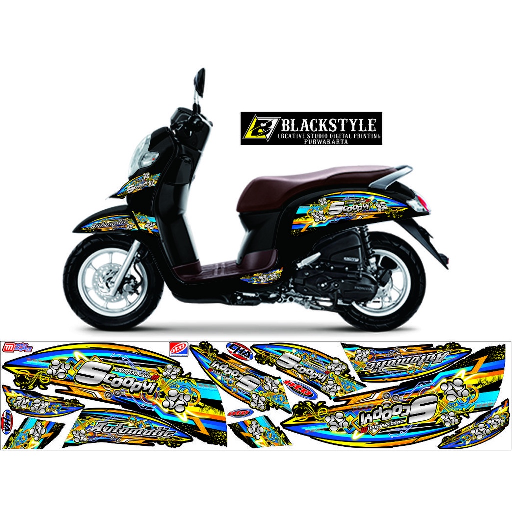 Jual STIKER- SETIKER VARIASI STRIPING UNIVERSAL ALL MOTOR SCOOPY FI NEW ...
