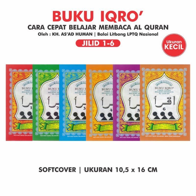 Jual Buku iqro iqra balita anak jilid 1 2 3 4 5 6 terpisah buku belajar ...