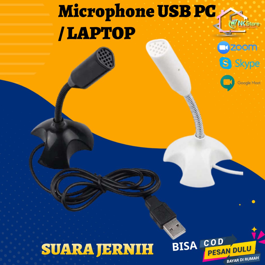 Jual Mic USB Desktop Mini Microphone Stand PC Laptop Mikrofon Komputer ...