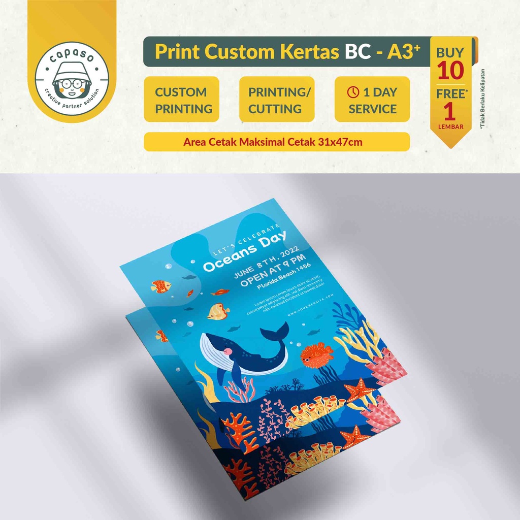 Jual Cetak Print A3+ Custom Kertas Gambar / BC / Manilla | Shopee Indonesia