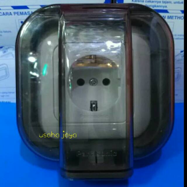 Jual Stop kontak panasonic + cover waterproof | Shopee Indonesia