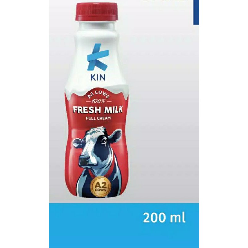 Jual KIN UHT Fresh Milk Full Cream 200ml | Shopee Indonesia