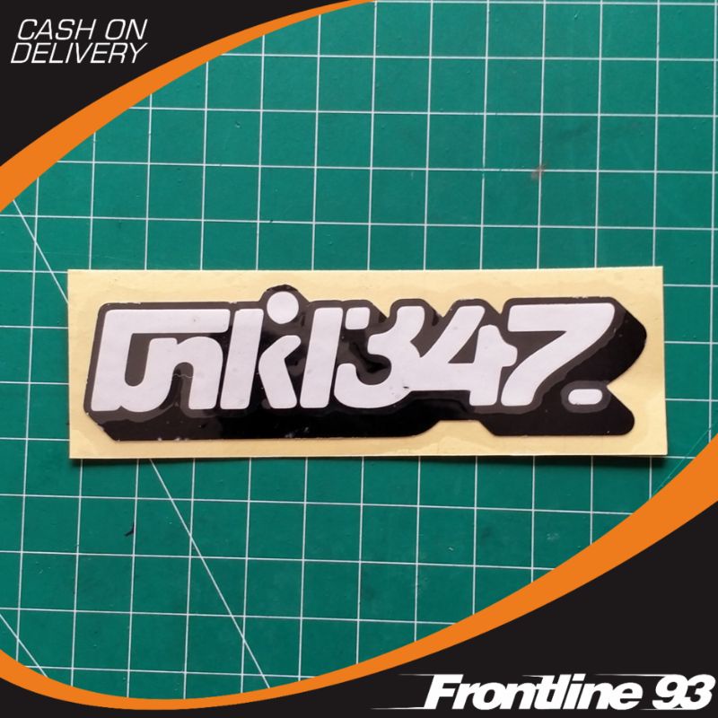 Jual Cetak Cutting Sticker Logo Unkl 347 Custom Stiker Cutting Racing ...