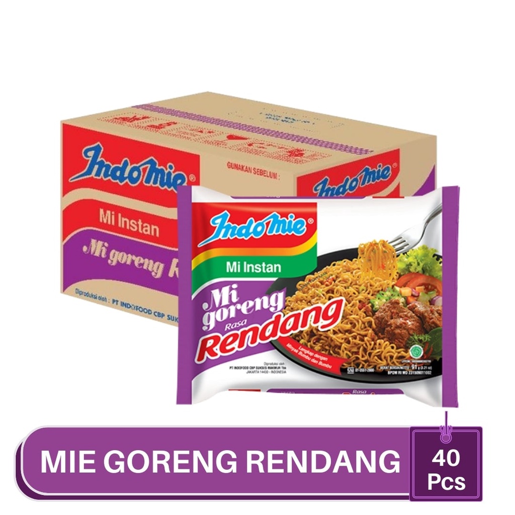 Jual INDOMIE GORENG RASA RENDANG 91G (PER PCS) | Shopee Indonesia