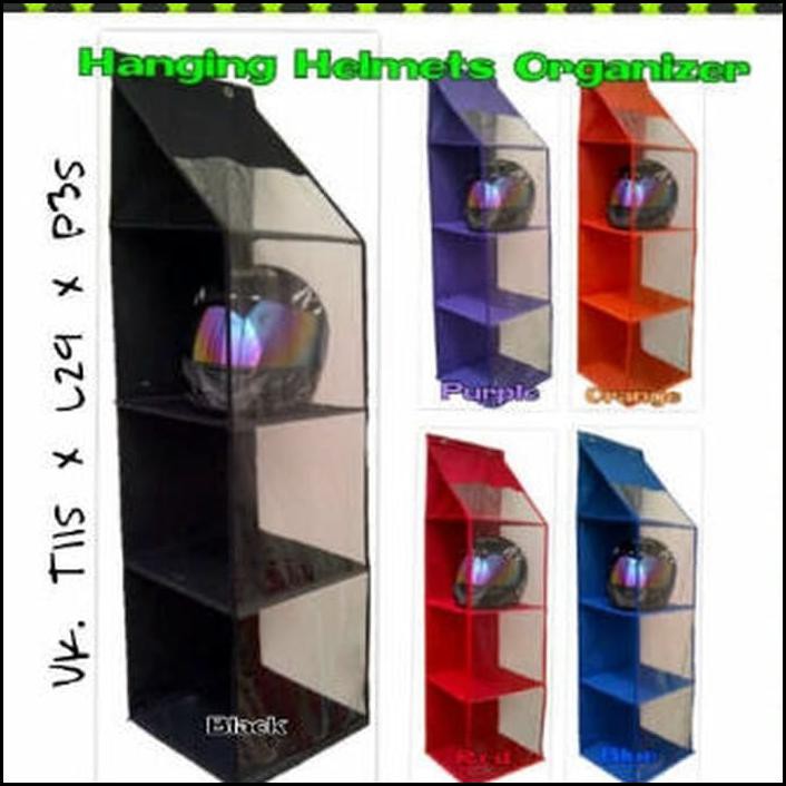 Jual Rak Helm Gantung Dengan Sekat, Kuat Dan Awet (Ho - Helm Organizer ...