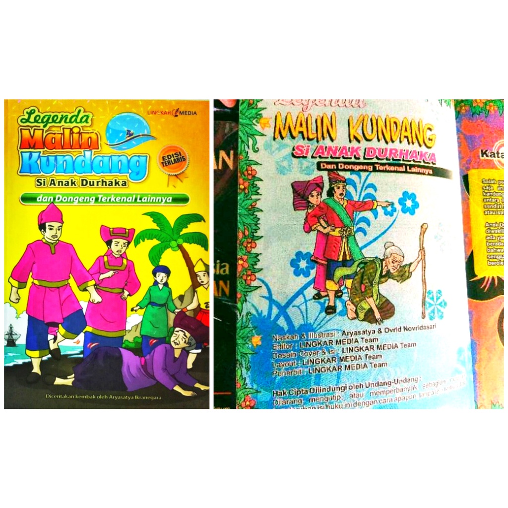 Jual BUKU CERITA ANAK - LEGENDA MALIN KUNDANG SI ANAK DURHAKA & Dongeng Terkenal Lainnya SD LM ...