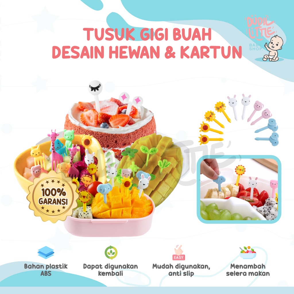 Jual Bento Set Tusuk Buah Desain Kartun Mata Mini Bahan Plastik Untuk ...