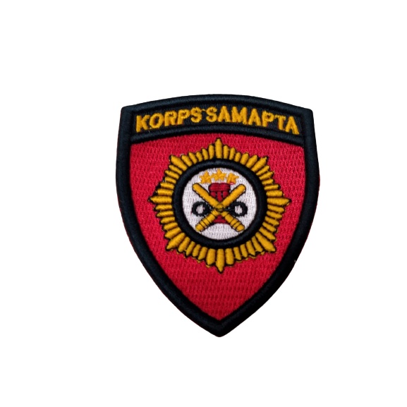 Jual Brevet Pdl Bordir KORPS SAMAPTA Bet Bordir Timbul List Hitam ...
