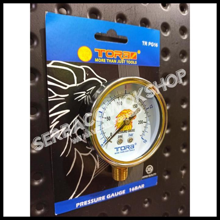 Jual Tora 16 Bar Pressure Gauge Amper Ampere Meteran Angin Kompresor ...