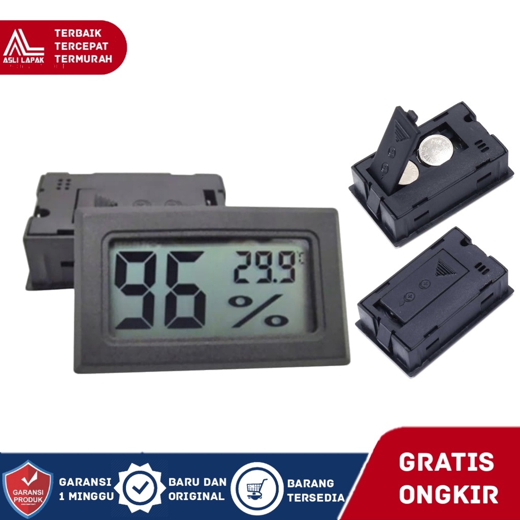 Jual Termometer Alat Pengukur Suhu Udara Ruangan Termometer Higrometer ...