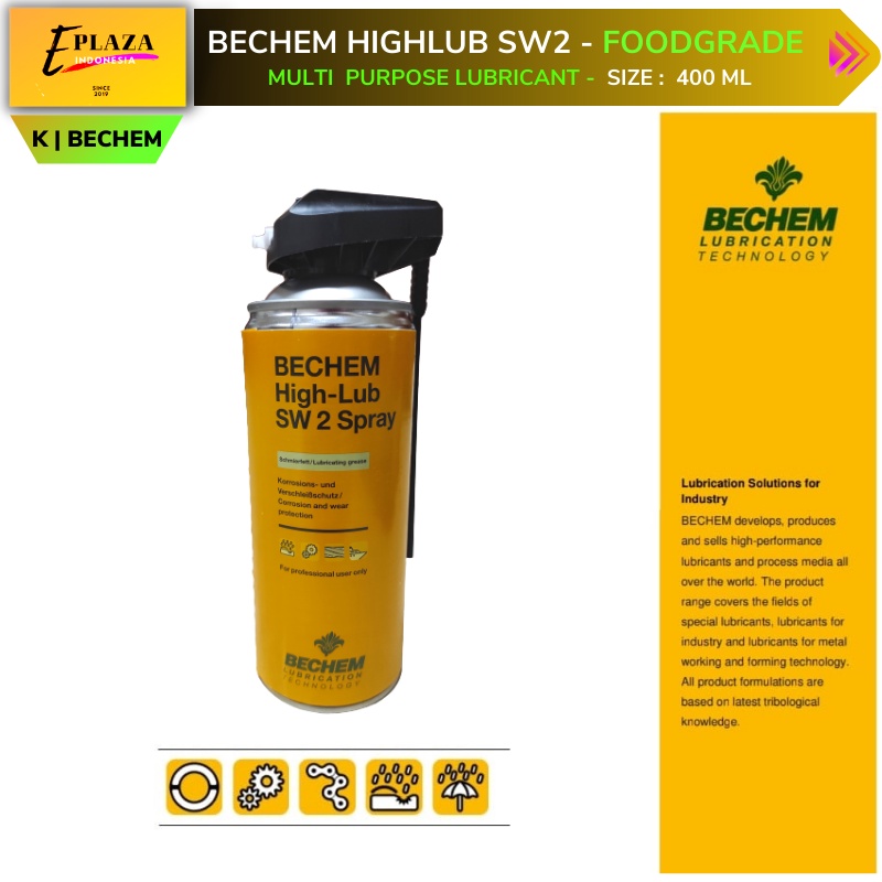 Jual BECHEM HIGHLUB SW2 SPRAY 400 ML | MULTIPURPOSE LUBRICANT GREASE | Shopee Indonesia