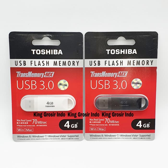 Jual flashdisk Toshiba 4GB 4 GB USB Original Flashdrive - Putih | Shopee Indonesia