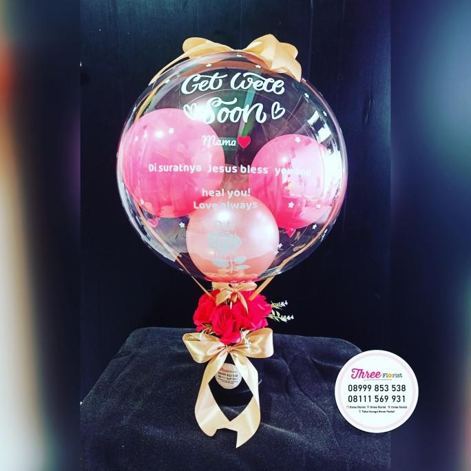 Jual BOX BUNGA BALON / BOX BALON UCAPAN GET WELL SOON / HADIAH UCAPAN ...