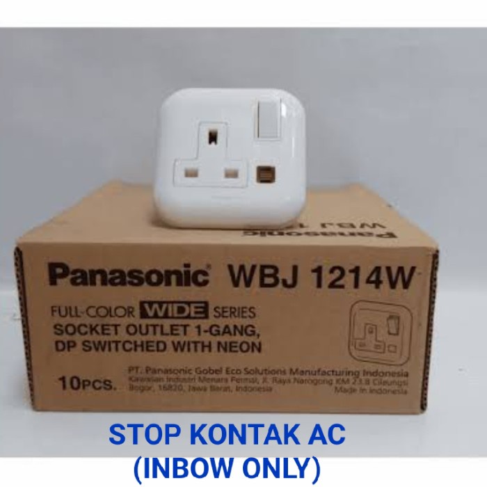Jual Panasonic Stop Kontak AC Inbow WBJ1214W Putih Tanam | Shopee Indonesia