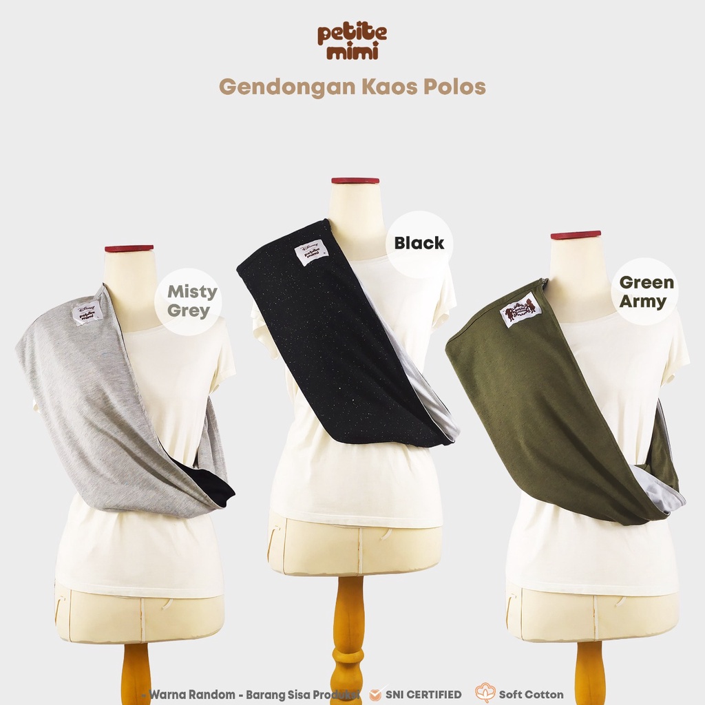 Jual Geos Petite Mimi (( POLOS )) | Gendongan Bayi Instant | Simple ...