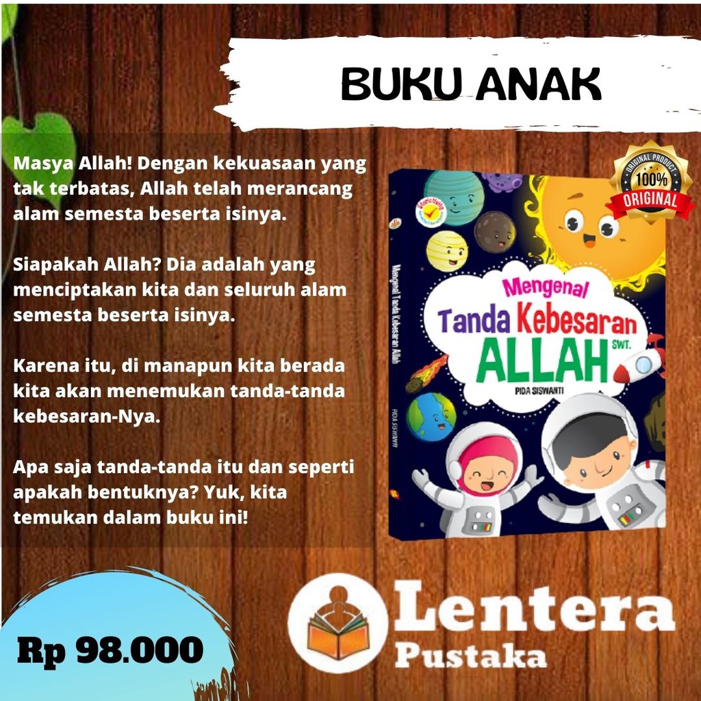 Jual Buku Anak Islami Mengenal Tanda Kebesaran Allah SWT - ORIGINAL - Pustaka Al-Kautsar ...