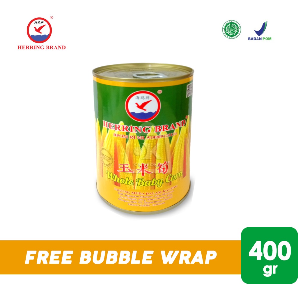 Jual Herring Baby Corn / Jagung Muda / Putren (Kaleng 400gr) | Shopee ...