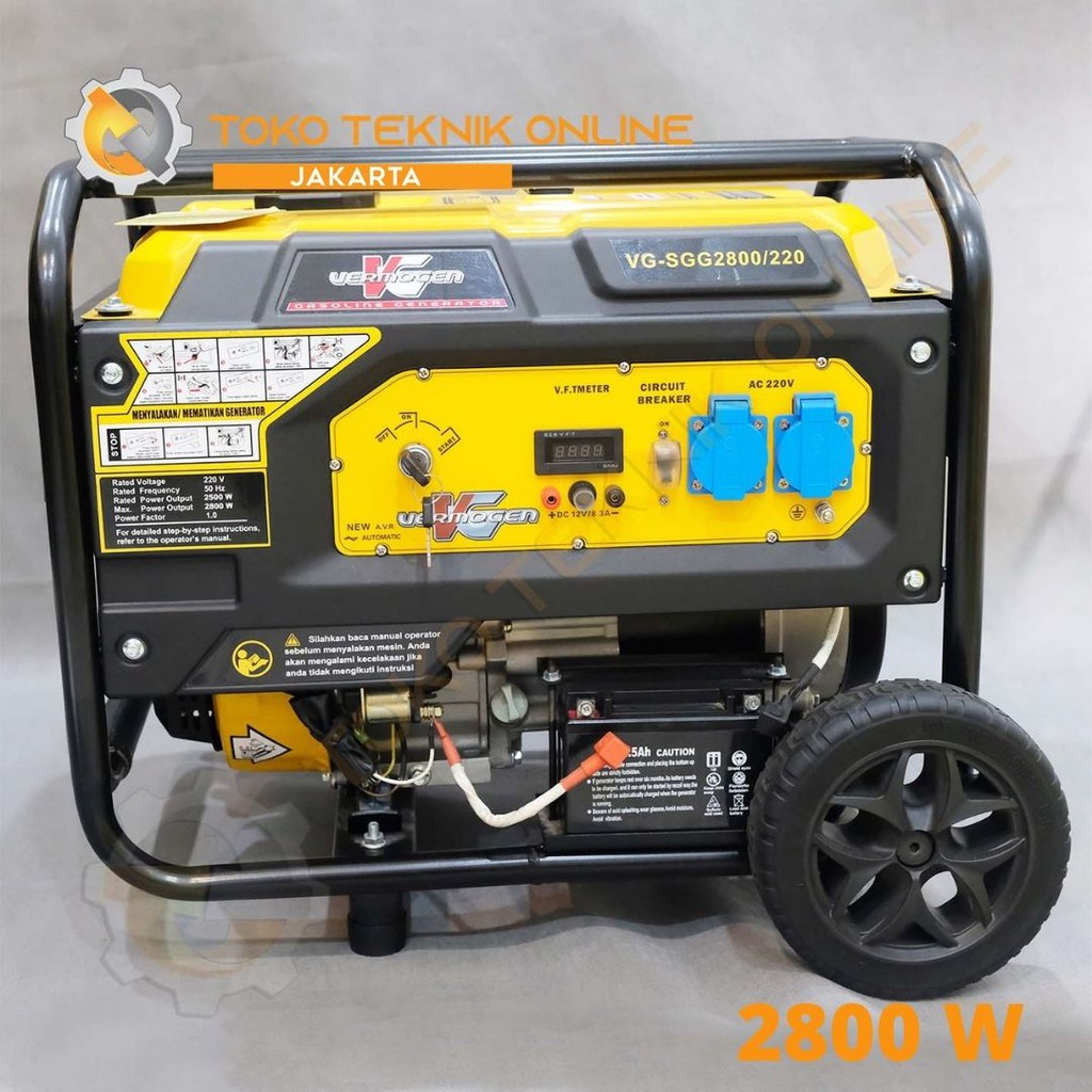 Jual Genset Portable / Gasoline Generator - 2800 W - Vermogen | Shopee ...