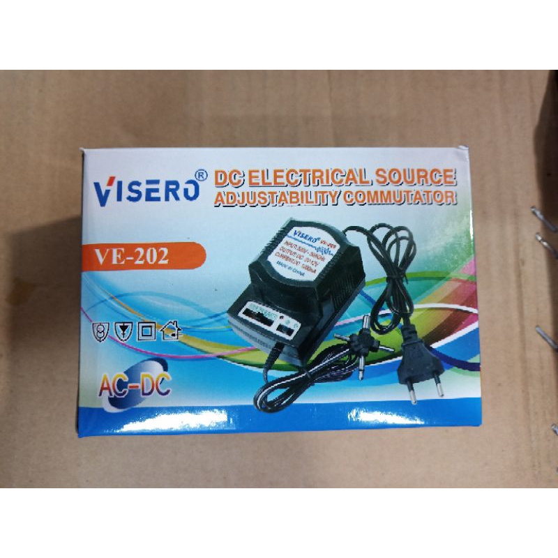 Jual ADAPTOR 1200MA (multi output dc) VISERO PAKAI TRAFO | Shopee Indonesia