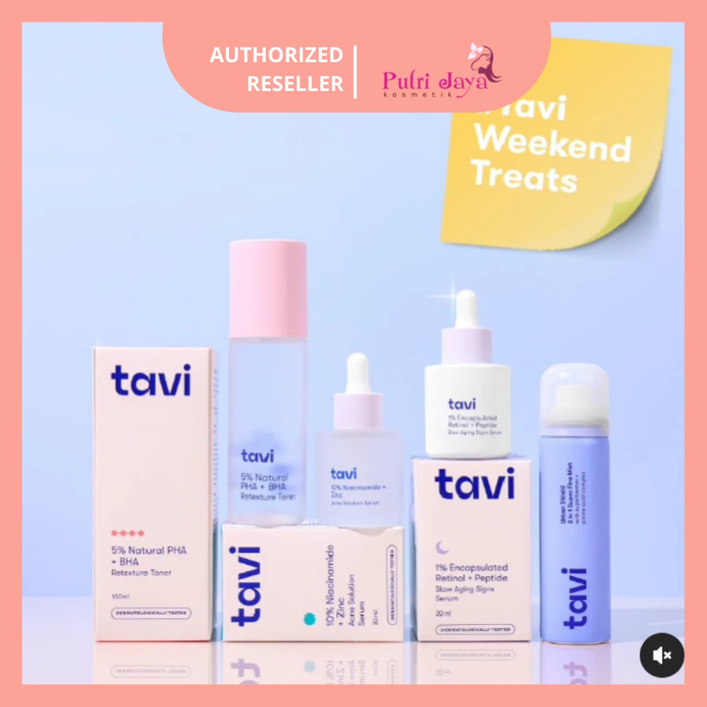 Jual TAVI Retexture TONER | Slow Aging Signs Serum | Acne Solution ...