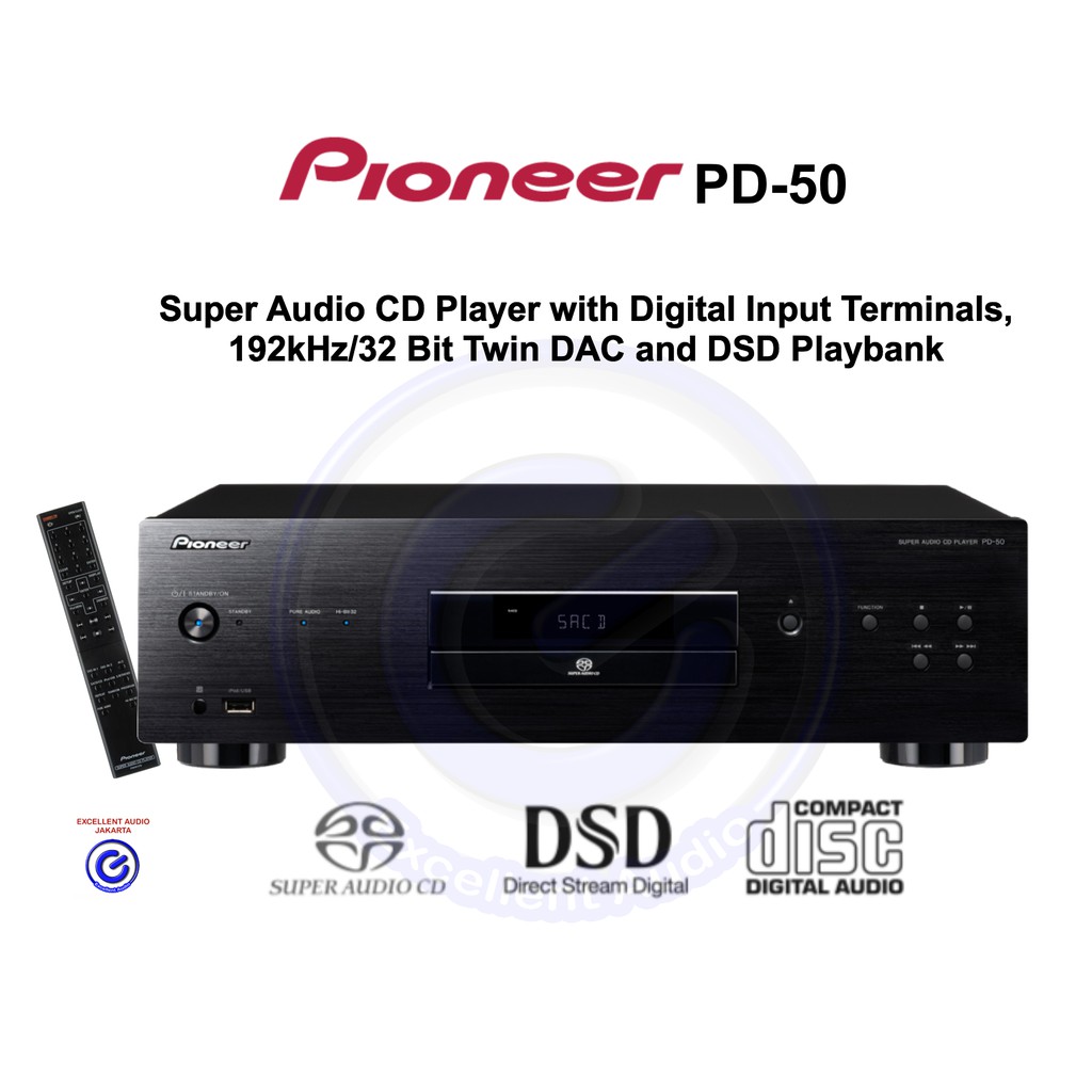 Jual Pioneer PD50 PD 50 SACD DSD CD player with digital input terminal ...