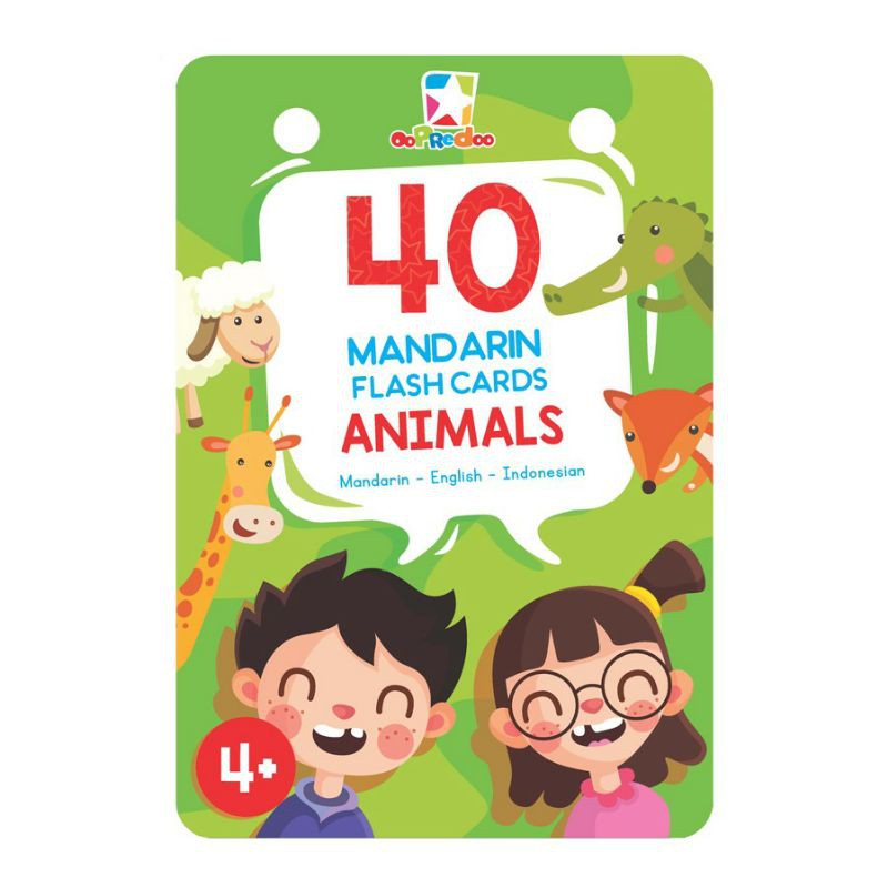 Jual Opredo 40 Mandarin Flash Cards: Animals | Shopee Indonesia