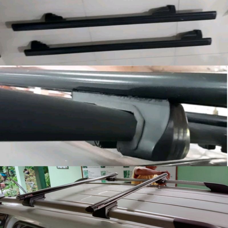 Jual CROSS BAR / CROSSBAR / CROSBAR / SPORT RACK KAKI JEPIT ROOF RAIL ...