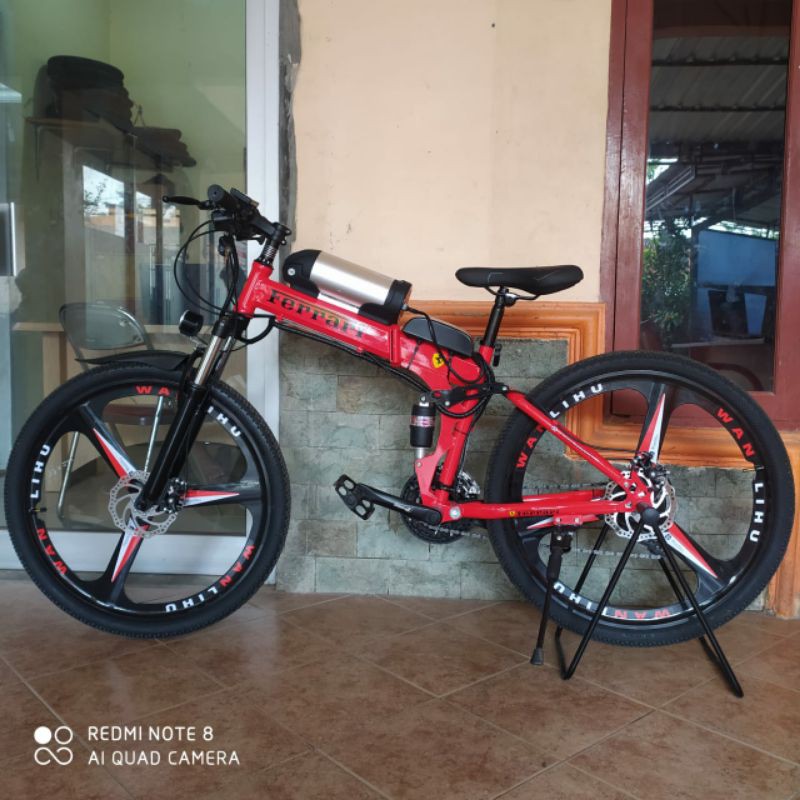 Jual Sepeda gunung 26 inci Sepeda Listrik Ferrari 27 Kecepatan | Shopee ...