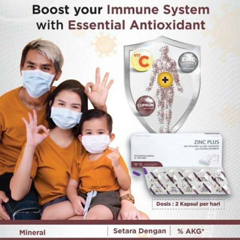 Jual zinc plus isi 60 kapsul | Shopee Indonesia
