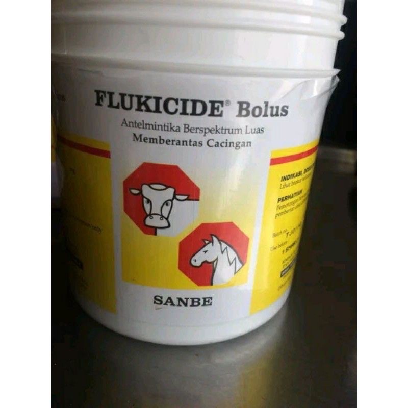Jual Flukicide 42 bolus Obat Cacing Sapi Kuda Flukicid | Shopee Indonesia