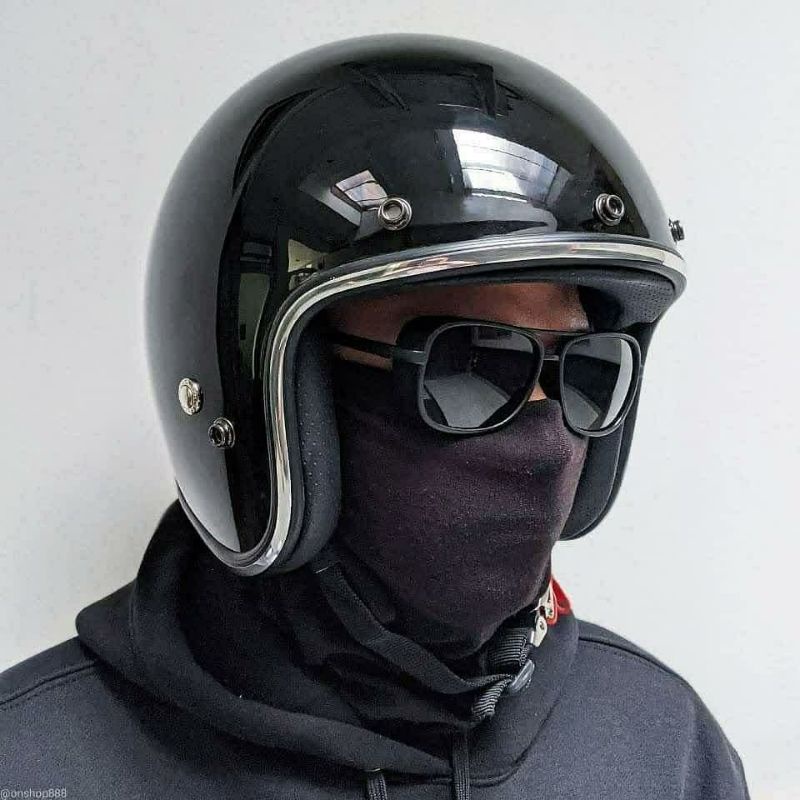 Jual Helm sni half face premium size L fit to XL | Shopee Indonesia