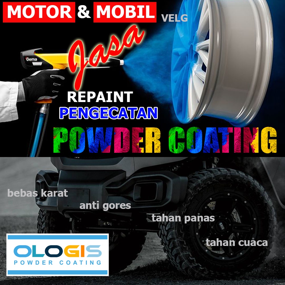 Jual Jasa Repaint Pengecatan Velg Motor dan Mobil dengan Powder Coating ...