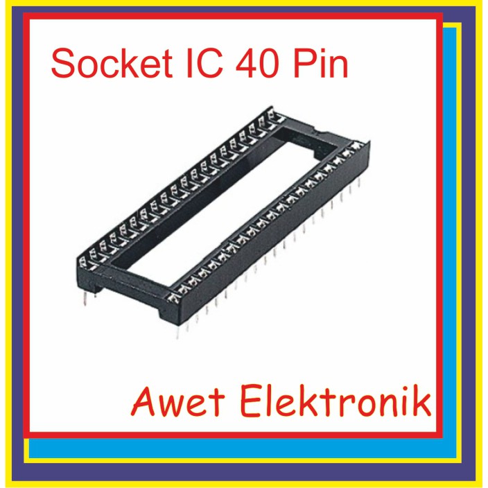 Jual Socket IC 40pin soket ic atmega 16 atmega 32 atmega 3585 soket ic ...
