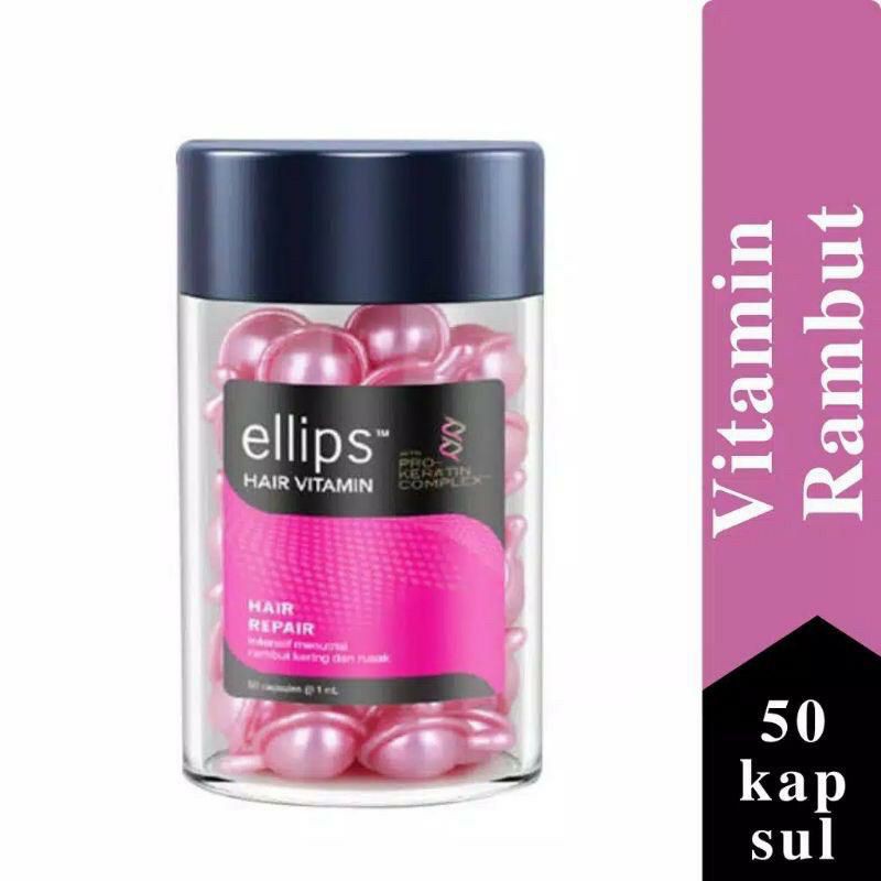 Jual Ellips Vitamin Rambut Botol isi 50 kapsul ~ Elips botol ~ Original ...