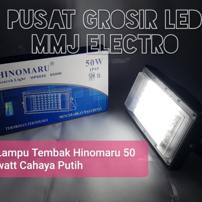 Jual LAMPU SOROT LED-FLOOD LIGHT HINOMARU 50W PUTIH | Shopee Indonesia