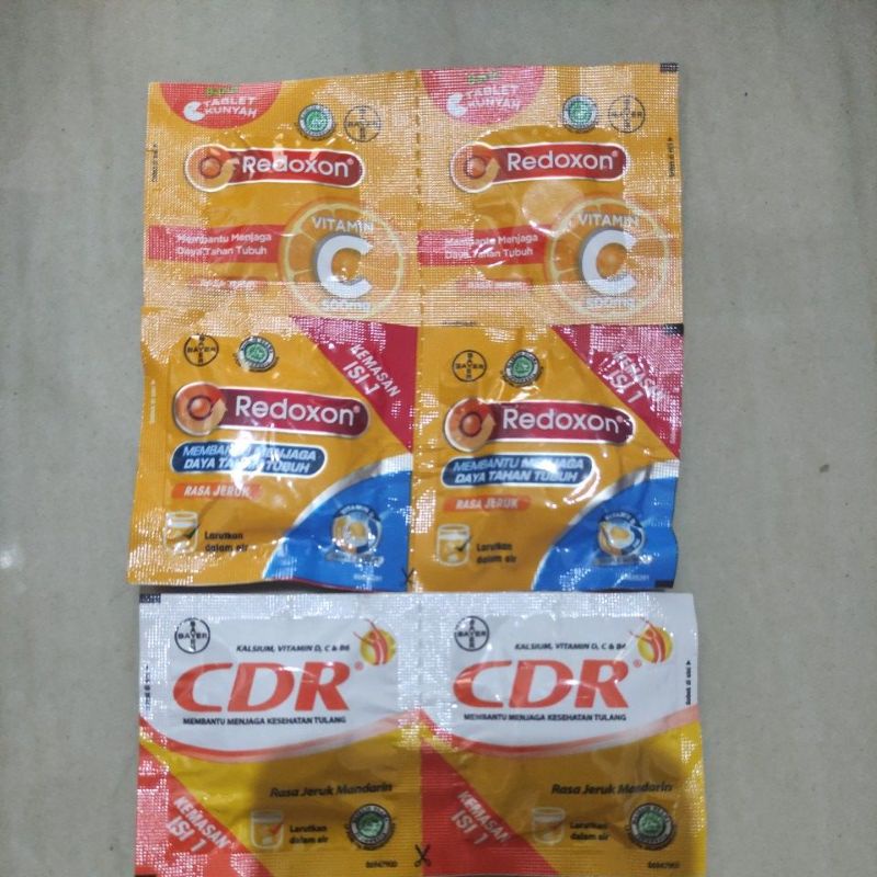 Jual Redoxon sachet triple Action Effervescent CDR sachet / redoxon tablet kunyah sachet ...