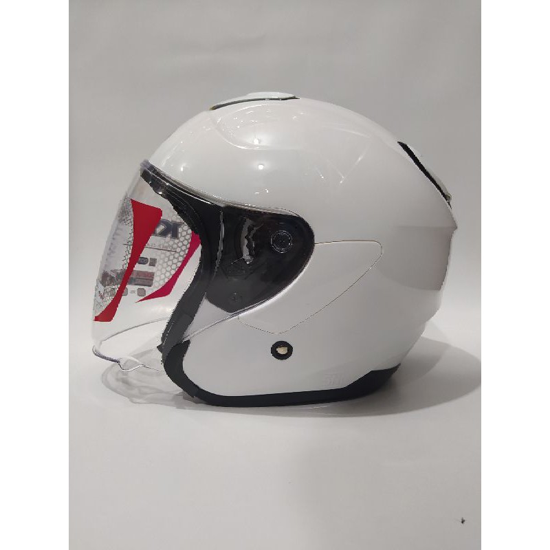 Jual HELM KYT KYOTO PUTIH SOLID | Shopee Indonesia