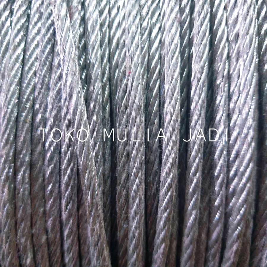 Jual Kabel seling 4 mm / 6 mm per meter / tali kawat sling wire rope ...
