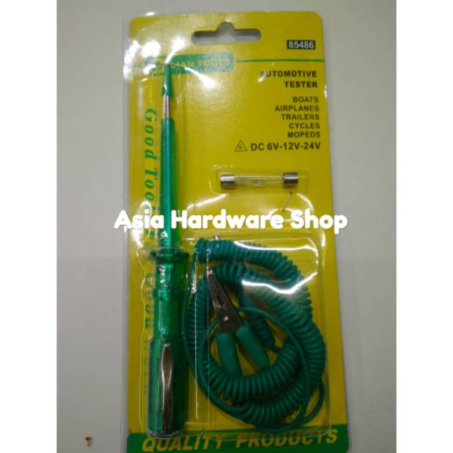 Jual Tespen Aki DC Testpen Tes Pen Kabel Fleksibel HIJAU 6-24volt Mobil ...