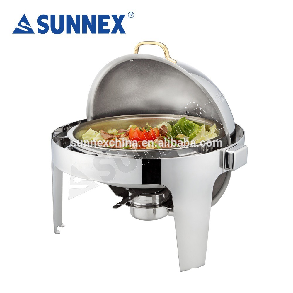 Jual Sunnex Roll Top Round Chafing Dish - Pemanas Makanan Prasmanan ...