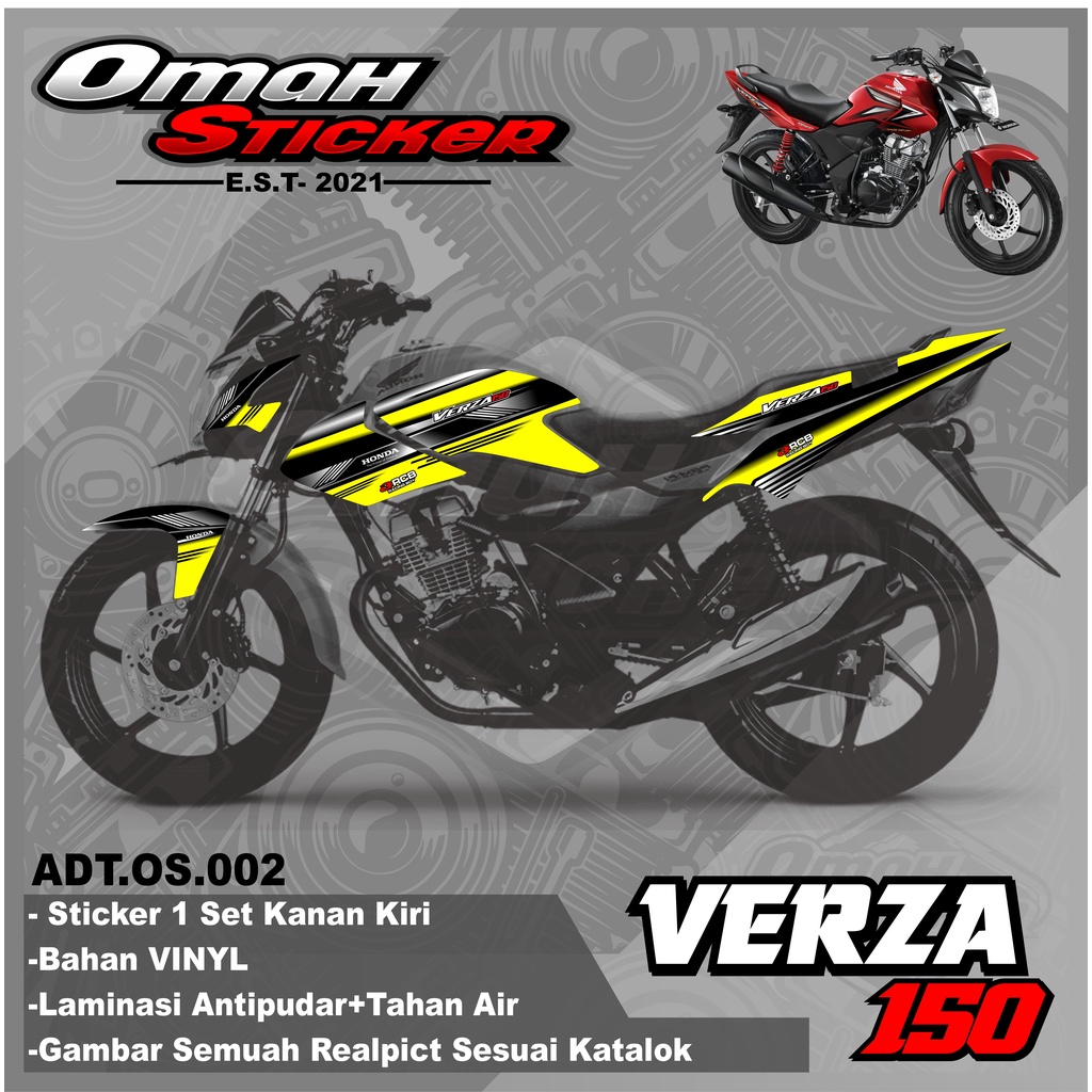 Jual Stiker Striping Lis Variasi Honda VERZA DESIGN. ADT.002 | Shopee ...