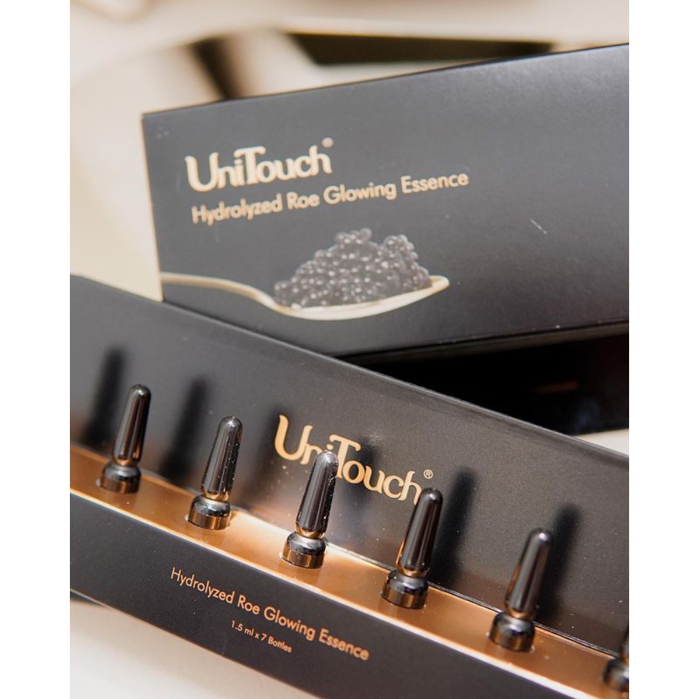 Jual UNITOUCH Uni Touch Hydrolyzed Roe Glowing Glow Essence Serum Wajah ...