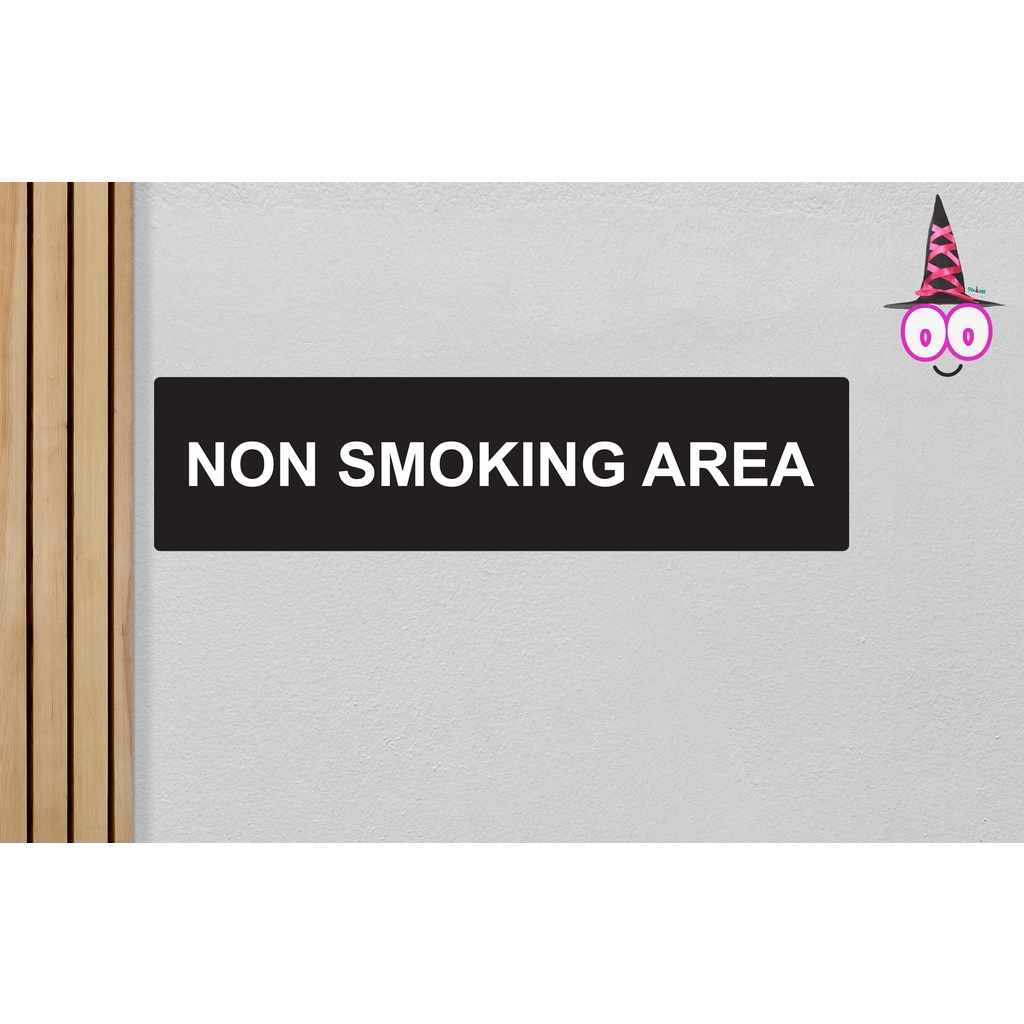 Jual Papan Tanda No smoking Area Sign | Non Smoking Area Sign | Acrylic Signage Non Smoking Area ...