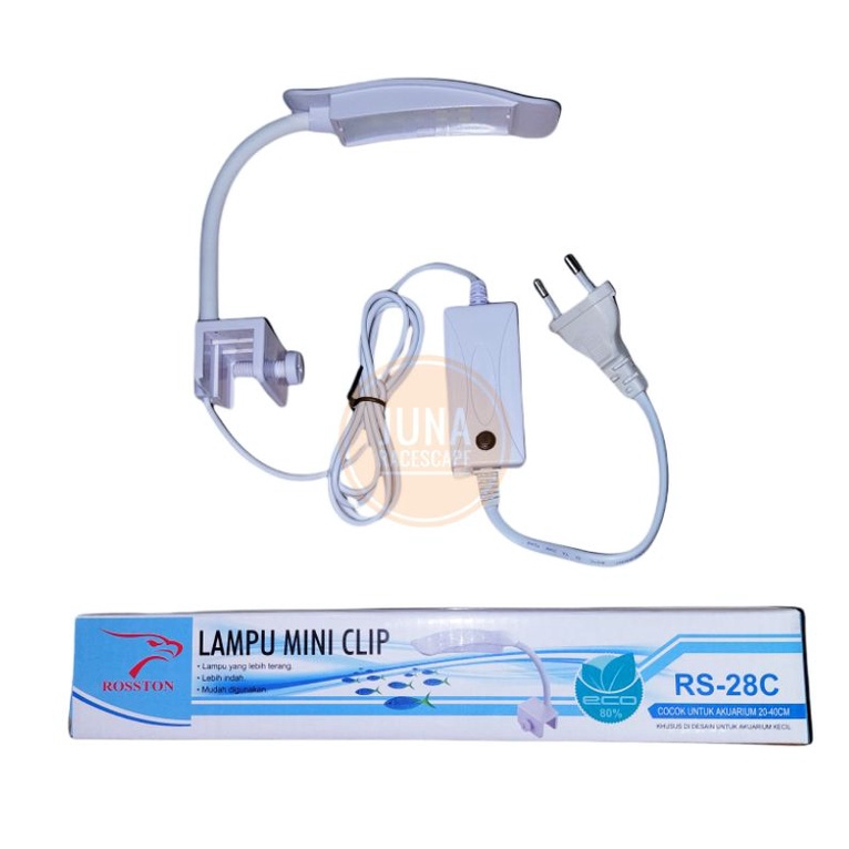 Jual LAMPU LED JEPIT ROSSTON RS-28C AQUASCAPE AQUARIUM LAMPU JEPIT MINI ...