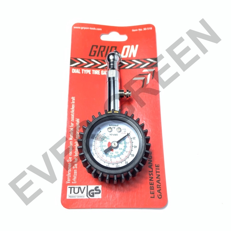 Jual Alat ukur tekanan angin ban otomatis dial tire gauge ukuran ban ...