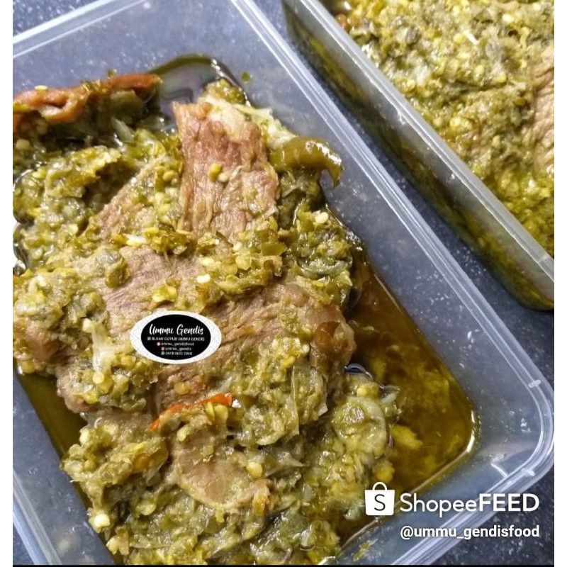 Jual Dendeng Lado Ijo 380gr Frozen food | Shopee Indonesia