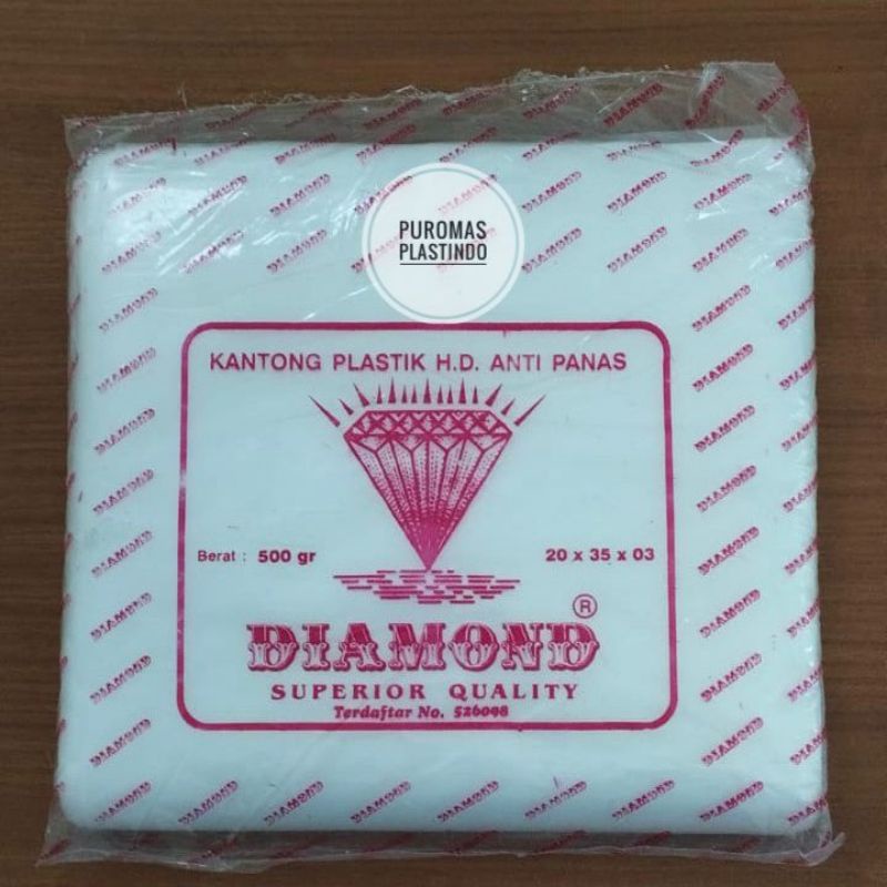 Jual PLASTIK DIAMOND TAHAN PANAS TEBAL TAHAN PANAS BUNGKUS MAKANAN ES ...